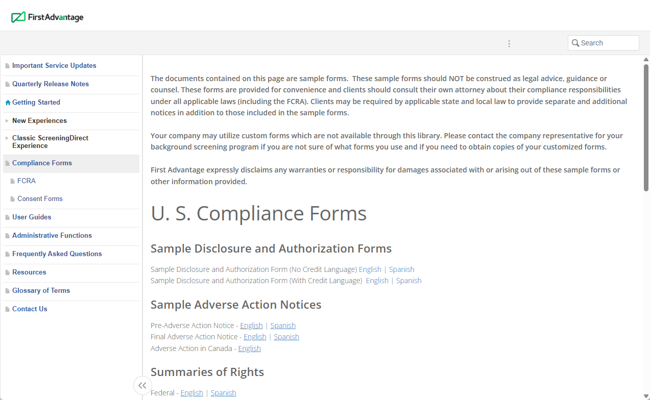 ServiceConnect - Important Update: First Advantage Rebrand Updates ...